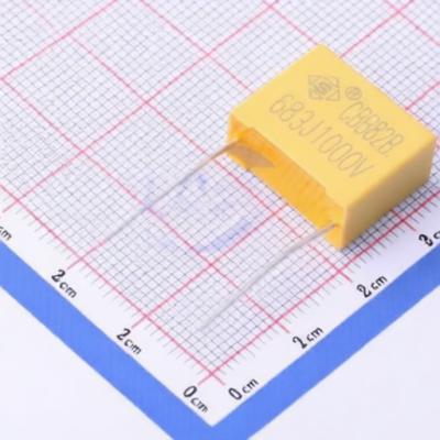 China Plastic Case Capacitors Double Metallized Polypropylene Film STE HB3A683JQ1B0180145085EST for Energy Saving Lamps for sale