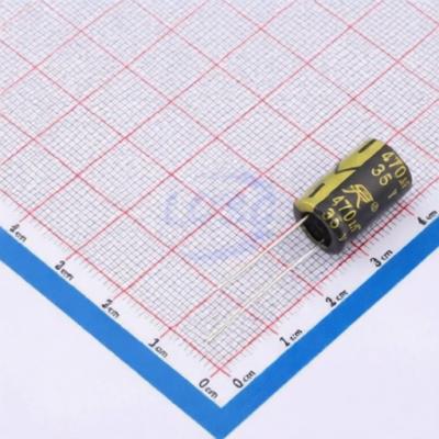 China Durable Radial Aluminum Electrolytic Capacitor SRD EH1V471M1016EBH1B0LC Rated 16 Volt 470 Microfarad for sale