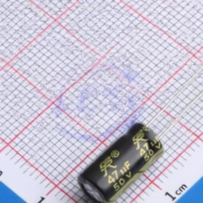 China Radial Type Aluminum Electrolytic Capacitor Model SRD EH1H470M6L12CBH1B0LC with 50V 47uF Capacitance for sale