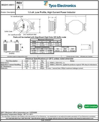 China Durable and TE Connectivity MGDH1-00011-P electronic connector component for industrial applications for sale
