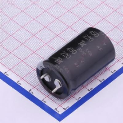 China Electrolytic Capacitor TK 2WLGA221M6P40 with Snap In Terminal and 3000 Hours Endurance at 85 Degrees for sale