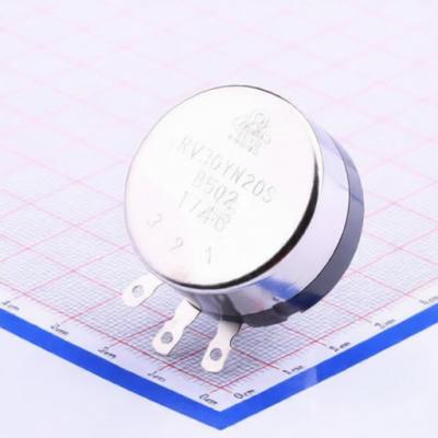 China Industrial carbon film potentiometer TOCOS RV30YN20S-B502 with 20mm shaft length JIS compliant and RoHS certified for sale