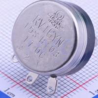 China Panel mount carbon potentiometer with 10 millimeter slot shaft and linear taper TOCOS RV16YN15S-B103 for sale