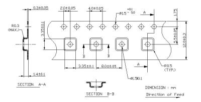 China SAW Filter 2250 MHz Frequency 3.0x3.0 mm SMD Package TST TA0700D RoHS Compliant Lead Free Component for sale