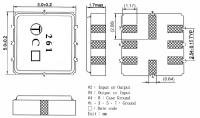 China SAW Filter Model TST TA0575A Featuring 188175 MHz Frequency and Compact 5x5 mm SMD Package for sale