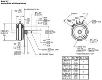 China Wirewound Single Turn Precision Potentiometer TT Electronics 5617R2KL252GSS Electronic Component for sale