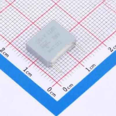 China radial potted DC film capacitor VISHAY BFC237221224 with metallized electrodes and tinned wire leads for sale