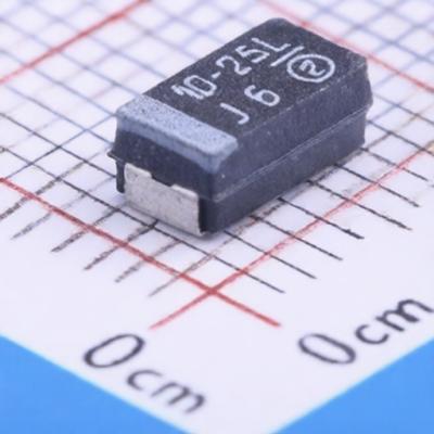China Molded case tantalum chip capacitor VISHAY 593D106X9025C2TE3 low ESR surface mount for high ripple current for sale