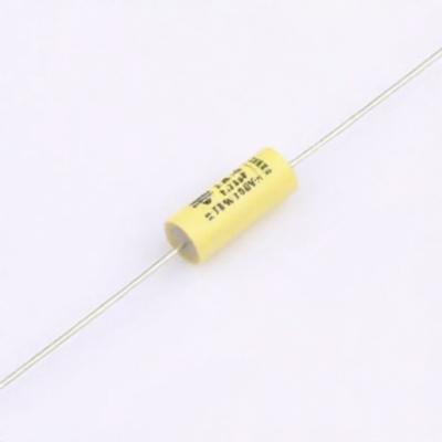 China Axial film capacitors VISHAY MKT1813422015 with tinned wire leads and flame retardant plastic wrapping for sale