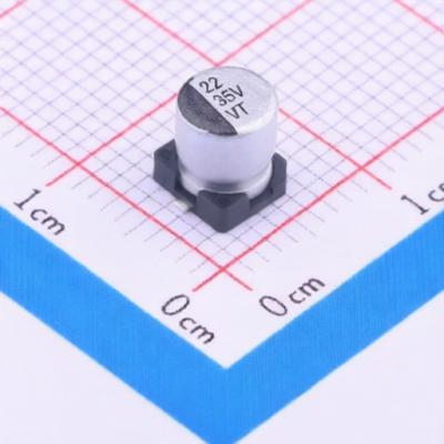 China Capacitors VT Vertical Technology VT1V220M-CRD54 Rated Voltage Range 4 to 100 Volts RoHS Directive for sale