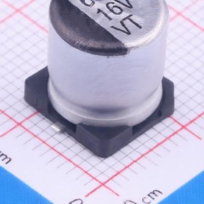 China Long Life Electronic Capacitor VT Vertical Technology VT1C681M CRG10 Designed for Wide Temperature Range for sale