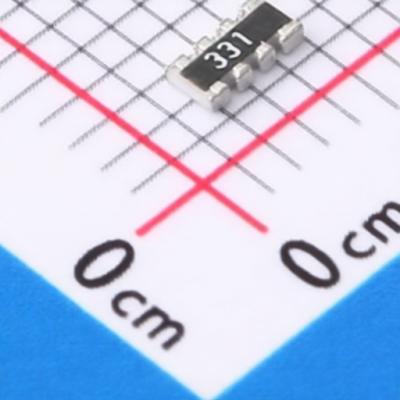 China RoHS compliant Walsin WA06X331JTL chip resistor array with high grade ceramic body and laser trimming for sale