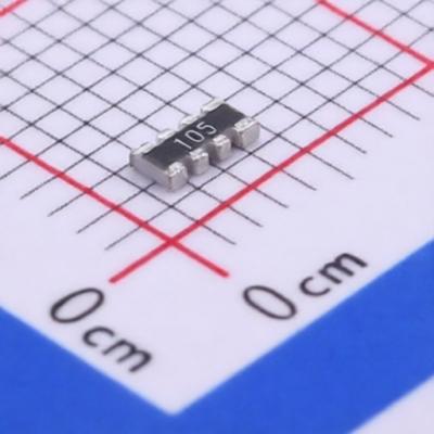China 0603x4 surface mount chip resistor array Walsin WA06X105JTL with 5 percent tolerance and lead free Sn base termination for sale