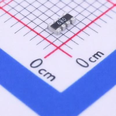 China Compact Walsin WA06X680JTL chip resistor array with RoHS compliance and tin plated end terminations for sale