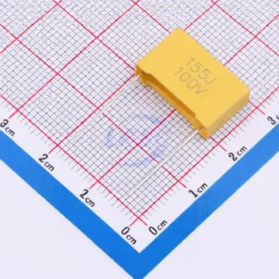 China Metallized Polyester Film Capacitor Box Type C242A15522P60001 Non Inductive Construction for Circuit for sale