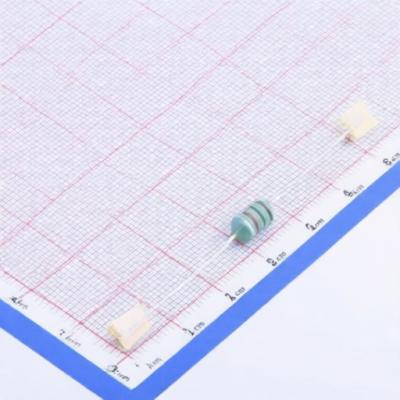 China AL0510-102K color ring inductor with brown red black silver color rings and epoxy NC-G green coating for sale