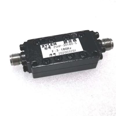 China 40dB rejection 10W RF Microwave Filter 3 to 18GHz Microwave High Pass Filter for sale