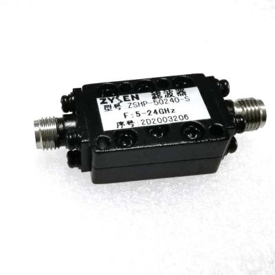 China 5GHz 50dB RF High Pass Filter SMA Connector Substrate Stripline for sale