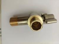 China Double outlet triangle copper comfortable hand wheel thickening anti-leakage angle valve for sale
