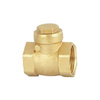 China 1/2, 3/4,11/4, 11/2 inch sandwich Horizontal Swing brass spring check valve for sale
