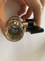 China 1/2FM brass ball butterfly valve price list for sale