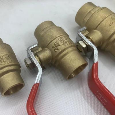 China Mexico hot sale 1/2 Inch gas Female Threaded Forged Brass full welded ball valve for sale