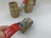 China yuhuan factory brass casting motorized ball valve with manual control for sale