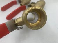 China yuhuan factory brass casting motorized ball valve with manual control for sale