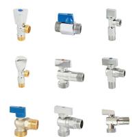 China Cheap bathroom fittings good polish 1/2 brass angle valve for sale
