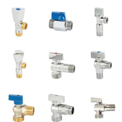 China Cheap bathroom fittings good polish 1/2 brass angle valve for sale