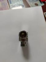 China High end bathroom square copper large flow heater cold and hot water toilet angle valve for sale