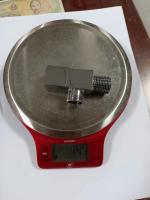 China High end bathroom square copper large flow heater cold and hot water toilet angle valve for sale