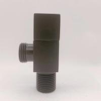China 1/2*1/2 Square dumb black full copper angle valve for sale