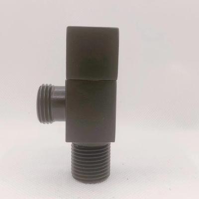 China 1/2*1/2 Square dumb black full copper angle valve for sale