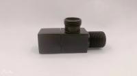 China 1/2*1/2 Square dumb black full copper angle valve for sale
