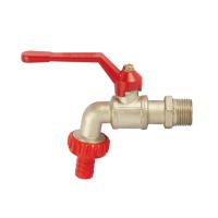 China 1/2 3/4 inch garden mixer taps zinc bibcock with plastic handle for sale