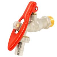 China Washing machine bibcock with lock quick water nozzle 1/2 single cooling full copper faucet for sale