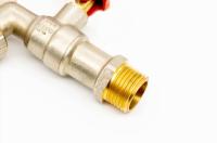 China Washing machine bibcock with lock quick water nozzle 1/2 single cooling full copper faucet for sale