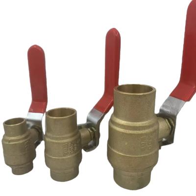 China Durable 1/2 Inch Full Way Brass Ball Valve 400wog Female Threaded for sale