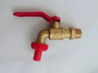 China 1/2 3/4 Inch Garden Hose Bib Brass Hose Faucet Plastic Handle for sale