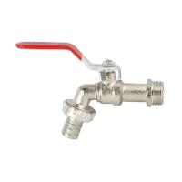China Normal Temperature Brass Bib Cock Plumbing Bibcock Ball Valve 1/4inch for sale