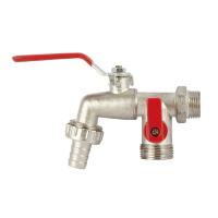 China Farming Industries 90 Degree Brass Bibcock Valve Outdoor Lockable Hose Tap for sale