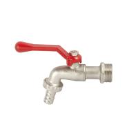 China High Pressured Brass Ball Bibcock Lockable Outdoor Tap For Plumbing for sale