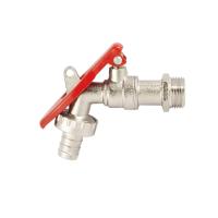 China High Pressured Brass Ball Bibcock Lockable Outdoor Tap For Plumbing for sale