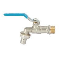 China High Pressured Brass Ball Bibcock Lockable Outdoor Tap For Plumbing for sale