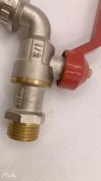 China 1/2 3/4Inch Brass Garden Faucet Plastic Handle Zinc Ball Bib Cock for sale