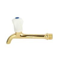 China 1/2'' Manual Nickel Plating Lock Water Faucet Hose Bib Cock Threaded for sale