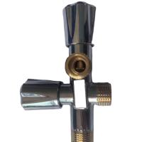 China 1/2 Inch Wall Mounted 12bar Brass Angle Valve Toilet Water Stop Valve for sale