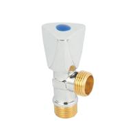 China Bathroom 1/2 Brass Angle Valve For Water 300000 Times On Off Wear Resisting for sale