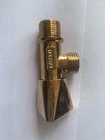 China Modern Zinc Alloy Handle Brass Angle Valve 12 Bar Working Pressure for sale